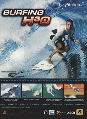 Surfing H3O Print Ad/Poster Art Playstation 2 PS2 | eBay