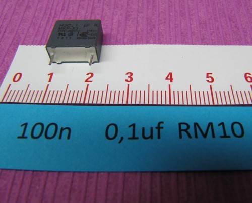 Entstör Kondensator MKT X2 275V, 100n , 0,1uF RM 10 | eBay.de