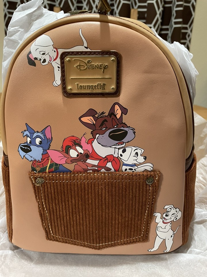 Loungefly Disney Dogs Corduroy Pocket Puppies Mini Backpack - NWT | eBay