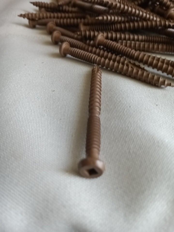 1 Lb Pack Grip Rite H212CSB5 #9 X 2.5" Brown Composite Deck Screws,Tip ...