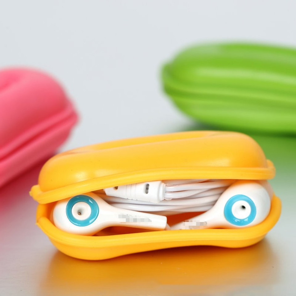 4 Pcs USB Protective Case Headset Container Earphone Cord Winder ...