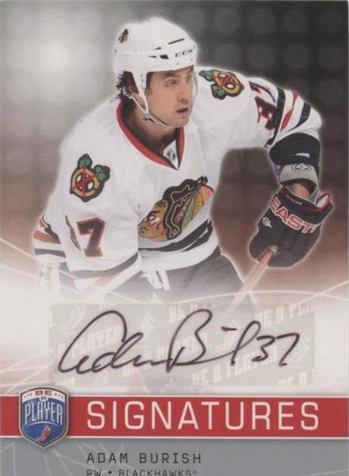 2008-09 Upper Deck Be a Player - Signatures Adam Burish #S-AB (AU) for ...
