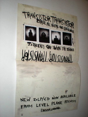 POSTER TRANSISTOR TRANSISTOR erase all name and like Band Release album ...