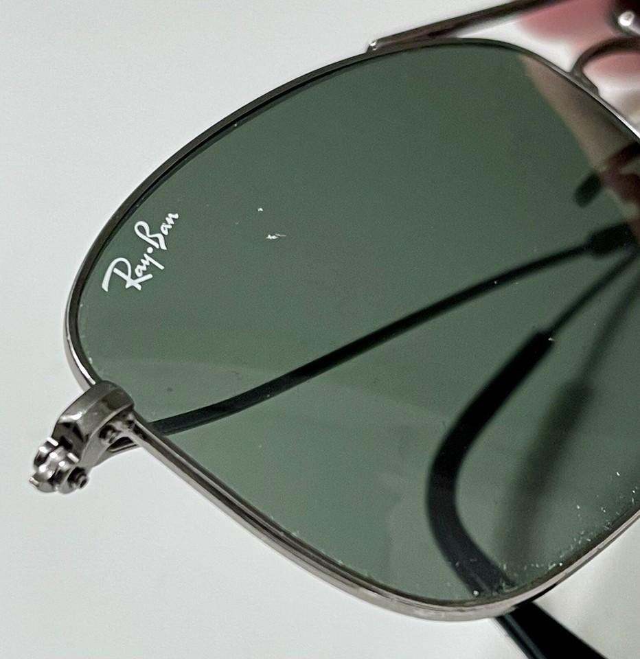 Ray-Ban RB 3477 004 59[]16 140 3N Aviator Sunglasses Silver Gray Lens ...