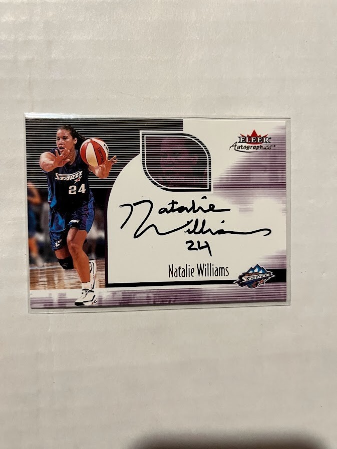 2001 WNBA Autographics Autograph Gold Foil Variant Natalie Williams | eBay