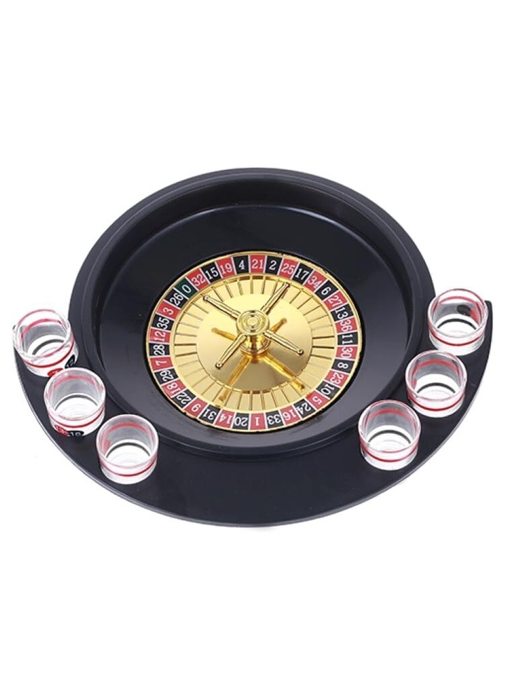 Lucky Shot Glass Roulette with two Balls and Six Glasses for Casino ...
