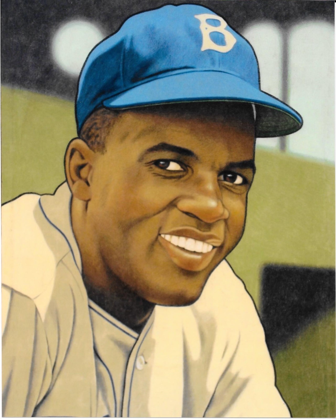 Jackie Robinson Photo Art Brooklyn Dodgers Artwork 8x10 Baseball Photo ...