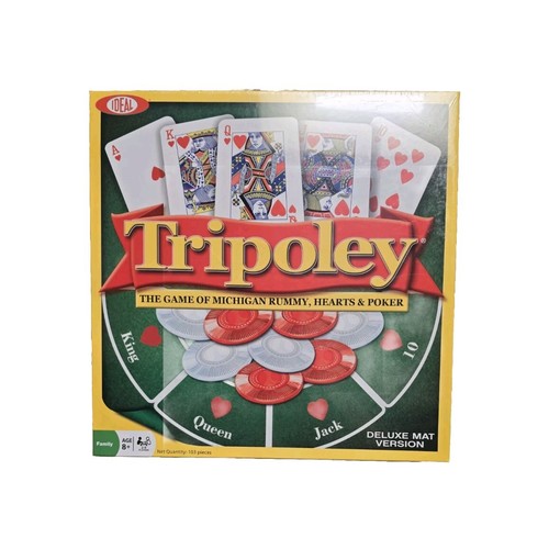 Tripoley Deluxe Mat Version The Game Of Michigan Rummy Hearts & Poker ...