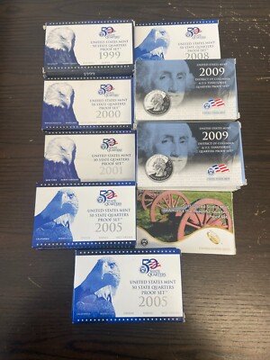 STATE AND NATIONAL PARK QUARTER PROOF SETS-MIXED LOT OF 22 SETS 1999-2015 | eBay