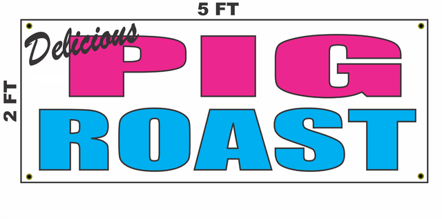Pig Roast Banner Sign NEW 2x5 | eBay