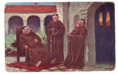 A Good Joke 3 Friars Laughing DB Postcard | eBay