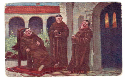 A Good Joke 3 Friars Laughing DB Postcard | eBay