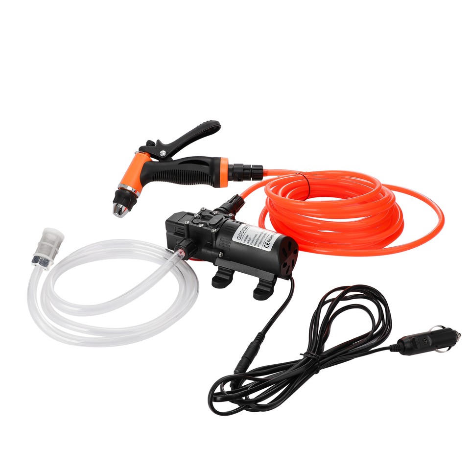 12V 160PSI Washdown Wash Pump Kit Electric DIY Car Washer Cleaner ...