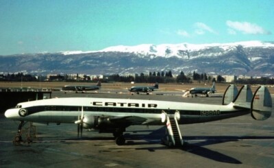 Catair Lockheed L-1049 Constellation F-BRAD @ Geneva - postcard | eBay