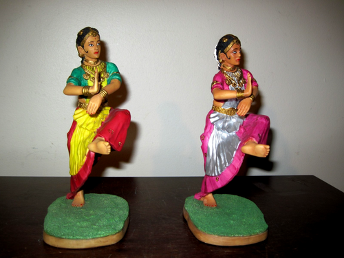 2 Images of the East "The Indian Classical Dance" Selcraft Figurines ...