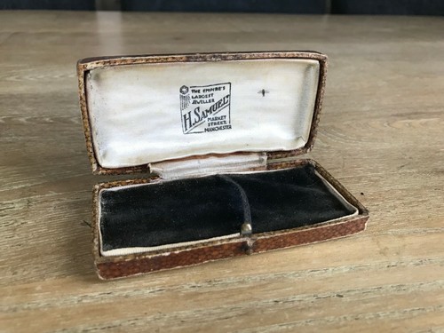Antique H Samuel Manchester Jewellery Watch Bracelet Chain Box ...
