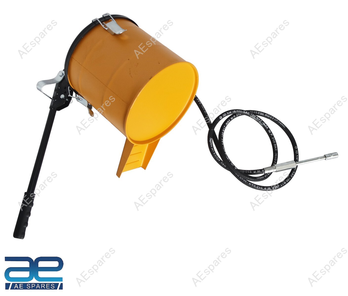 For JCB Tools High Pressure Bucket Grease Pump + 8 kg grease bucket ...