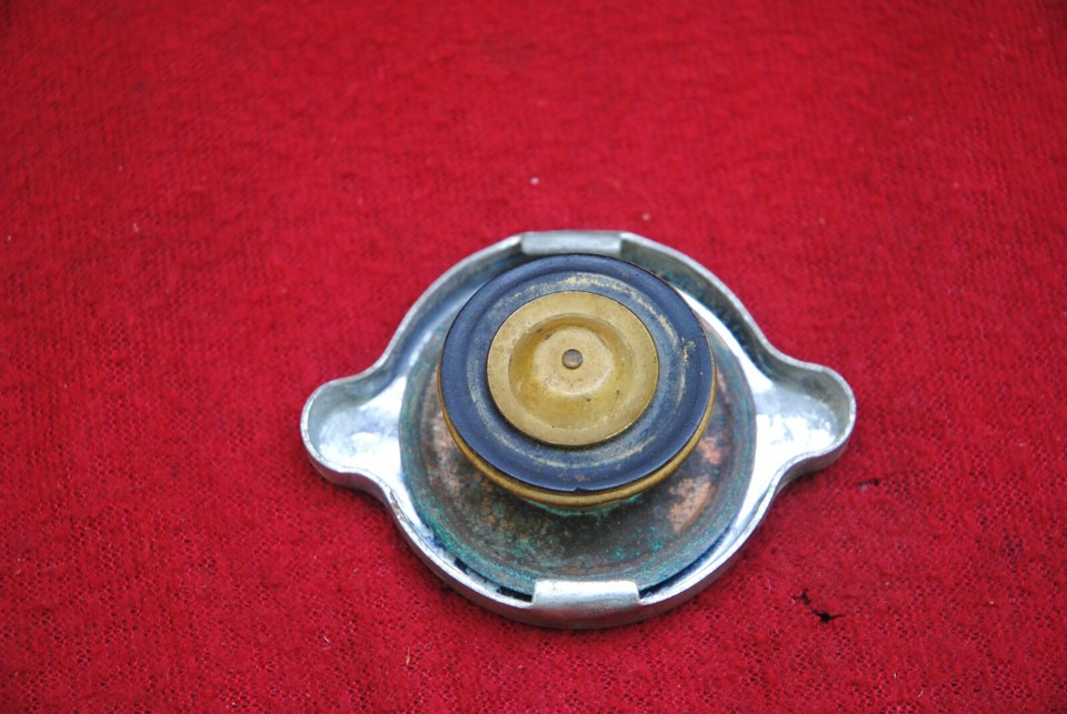 65 66 MUSTANG SUPER NICE ALL ORIGINAL FORD RADIATOR CAP "SM CO" ZINC ...