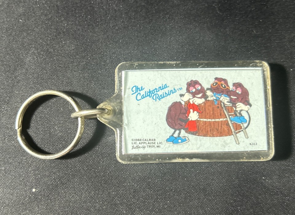 Vintage California Raisins Keychain 1988 Applause GUC 80s | eBay