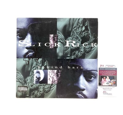 Slick Rick Rare Signed Behind Bars Original First Pressing Vinyl Album ...