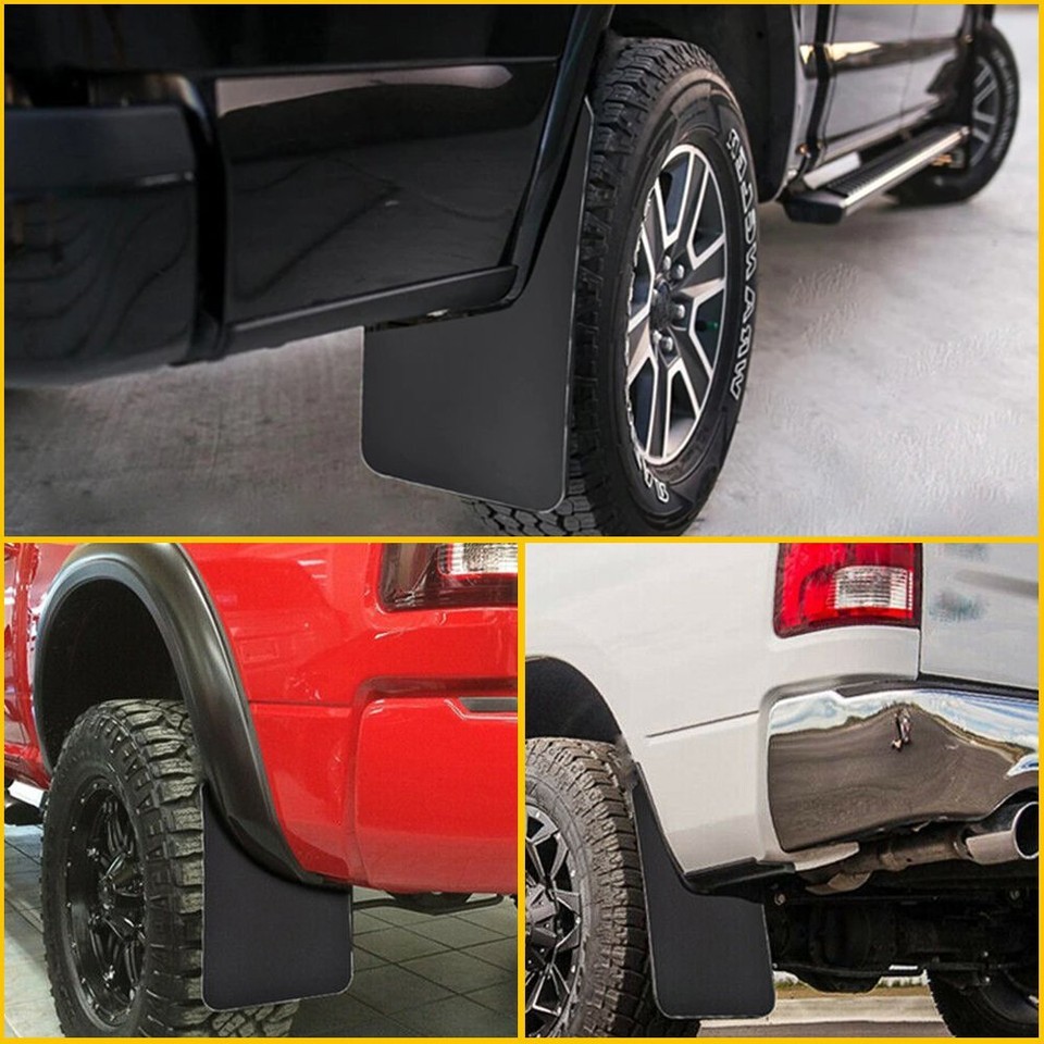 4x Universal Splash Guards Mud Flaps W/ Clip Fit for Silverado 1500 ...