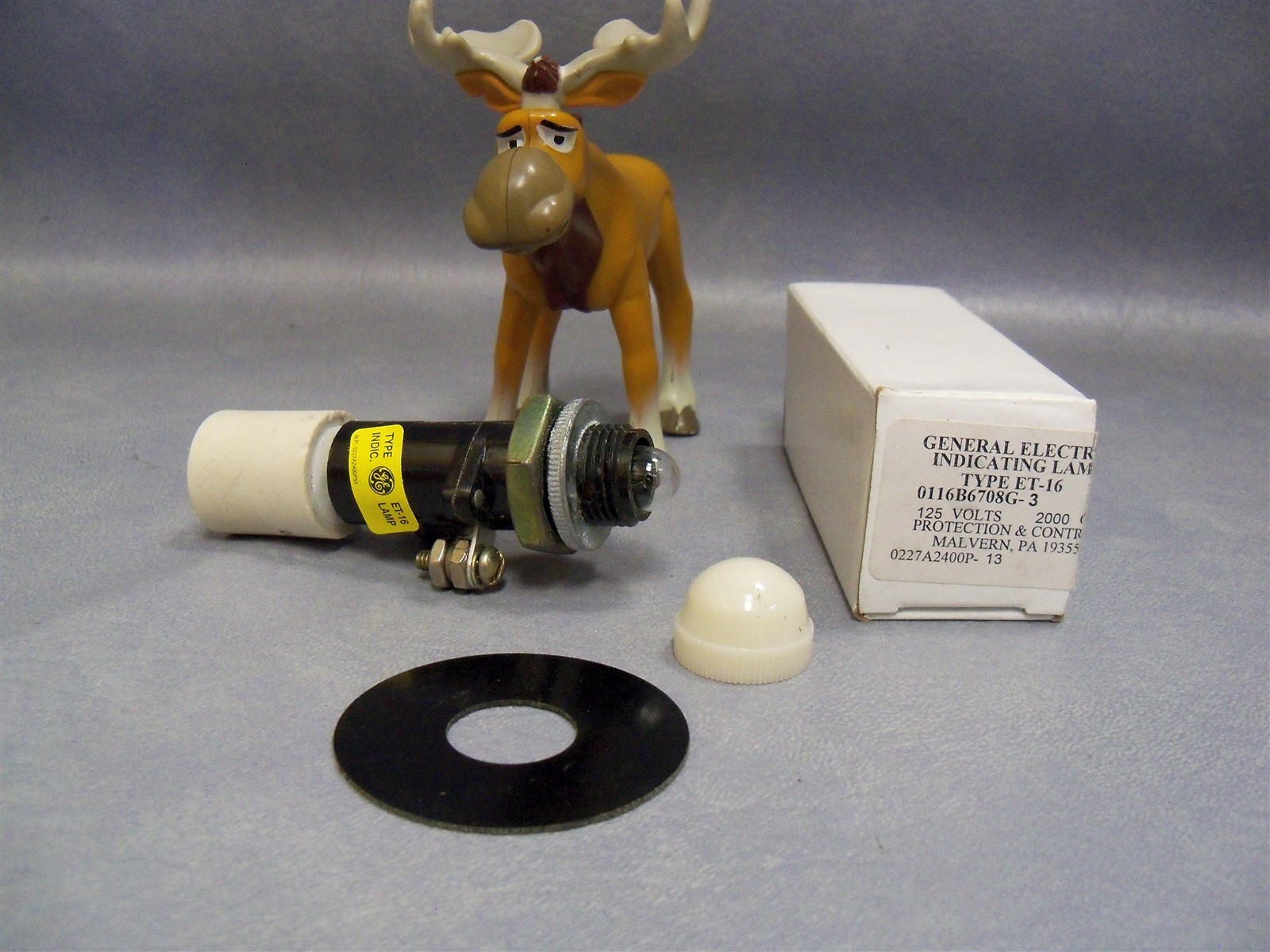 GE Indicating Lamp ET-16 WHITE 0116B6708G-3 125V 2000 OHMS | eBay