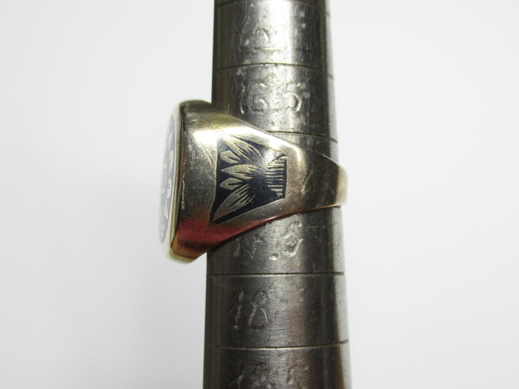 Rare Vintage Enamel Soviet Jewelry Ring Russian Sterl… - Gem