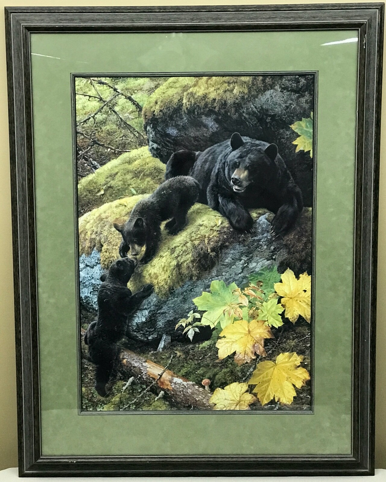 Carl Brenders, NOSING AROUND, Black Bears, 47 x 36 Limited Ed Framed Print, COA | eBay