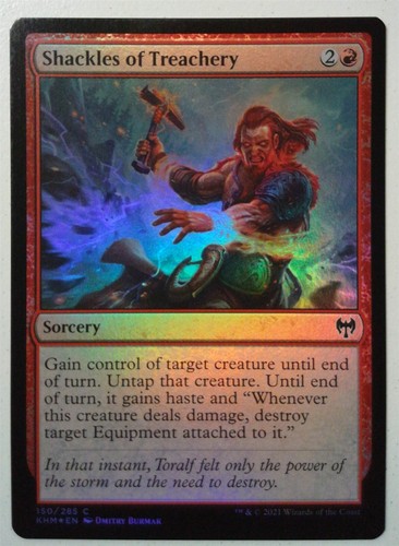 Shackles of Treachery *FOIL Common* Magic MtG x1 Kaldheim | eBay
