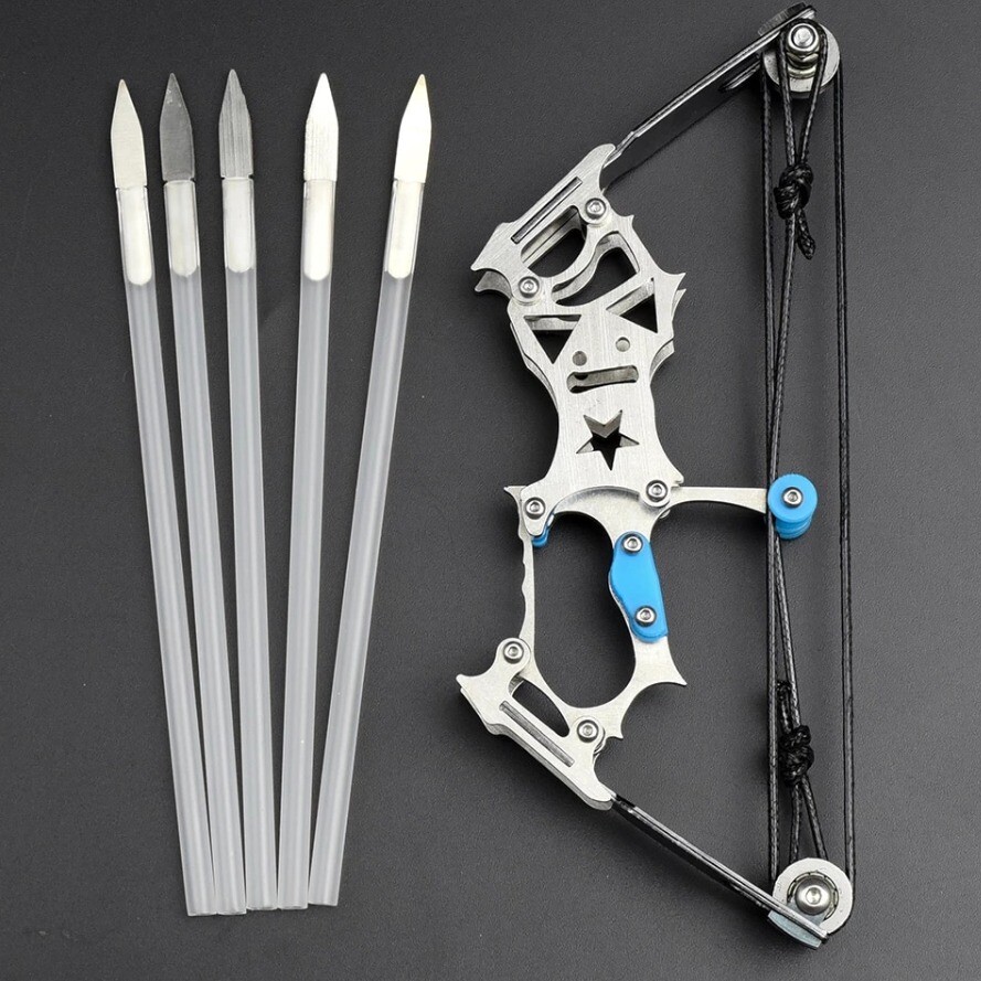 8" Mini Compound Bow Kit Toy Arrows Target Shooting Archery Gift Pocket ...