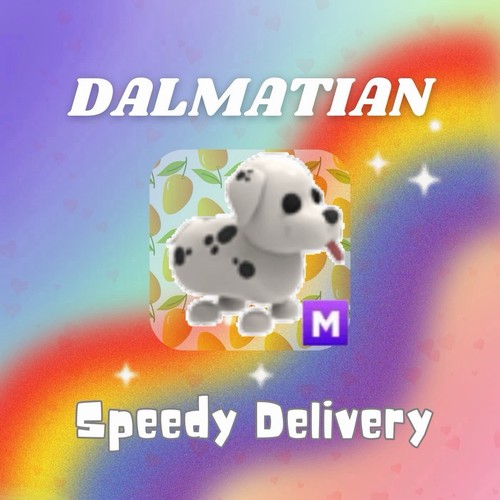 Adopt Me Mega Neon Fly Ride Dalmatian | eBay