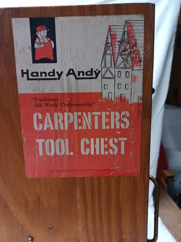 Vintage Handy Andy Kids Carpenters Tool Chest | eBay