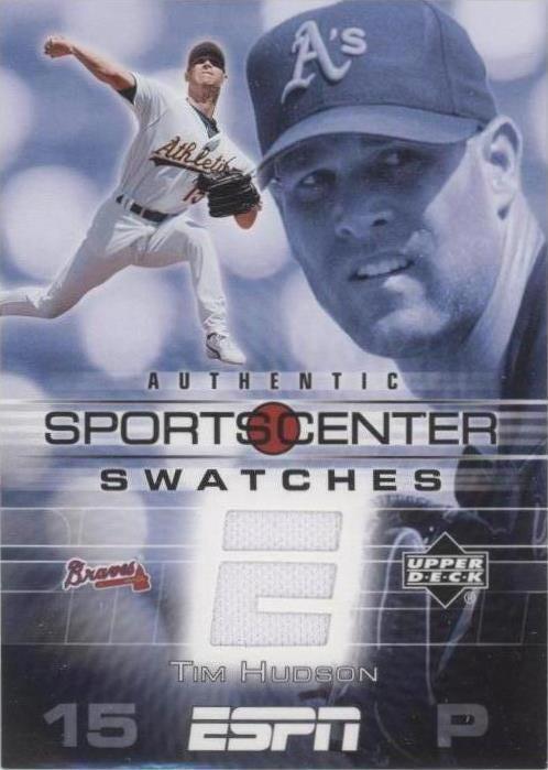 2005 Upper Deck ESPN - Sportscenter Swatches Tim Hudson #GU-TH (MEM ...