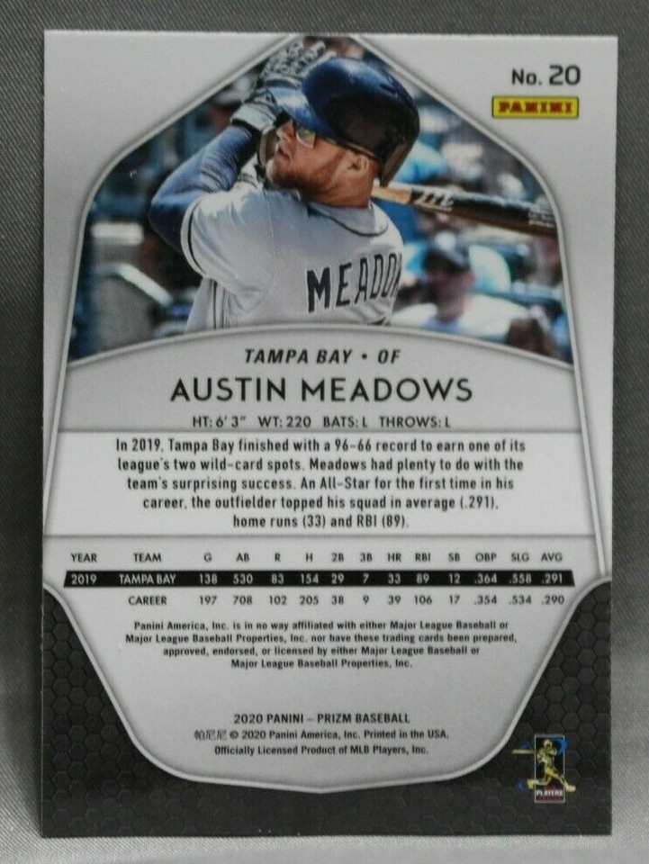 2020 Panini Prizm Austin Meadows Baseball Card #20 | eBay