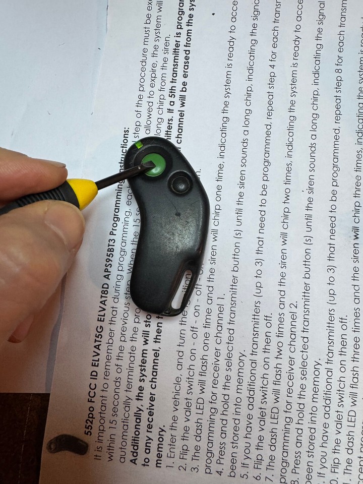 +Program Prestige APS-95BT ELVAT5G 2 Button Keyless Remote Transmitter ...