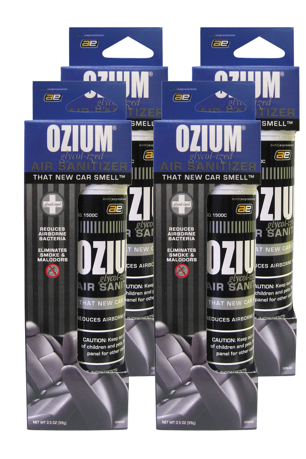 Ozium Smoke & Odor Eliminator Car & Home Air Sanitizer/Freshener 3.5oz ...