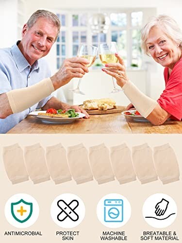 9 Pairs Arm Protectors for Thin Skin and Bruising Arm Guards Elderly ...