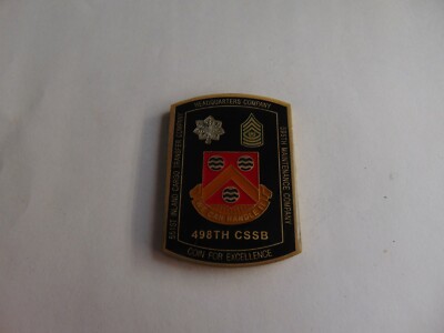 CHALLENGE COIN 551ST INLAND CARGO TRANSFER CO 595TH MAINTENANCE CO ...
