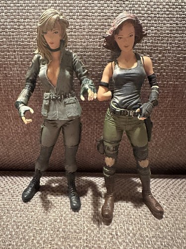 MCFARLANE 1998 METAL GEAR SOLID MERYL SILVERBURGH & SNIPER WOLF Figures ...