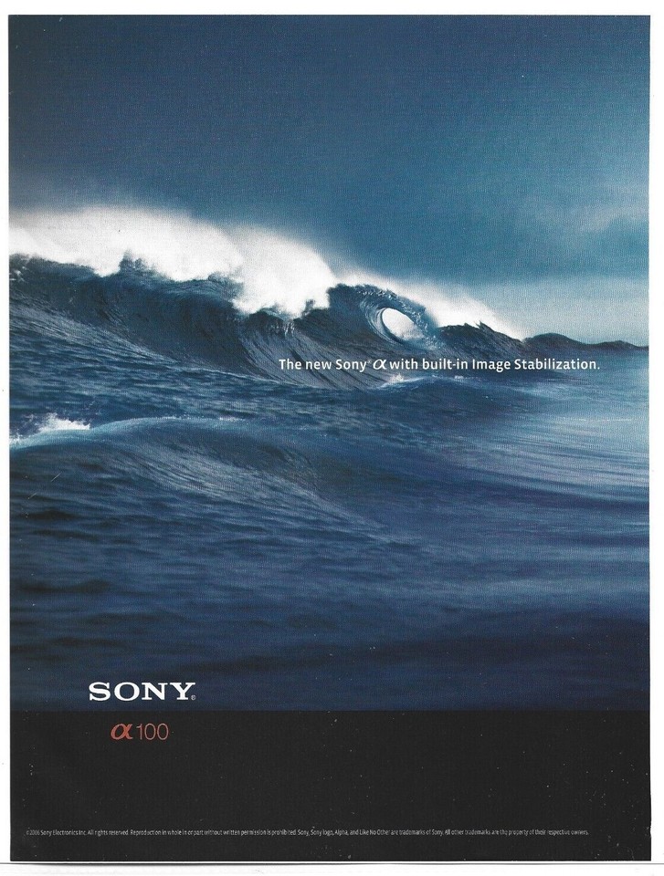 Sony A100 DSLR Camera Print Ad, Sony A100 Magazine Ad, Sony A100 Ad | eBay