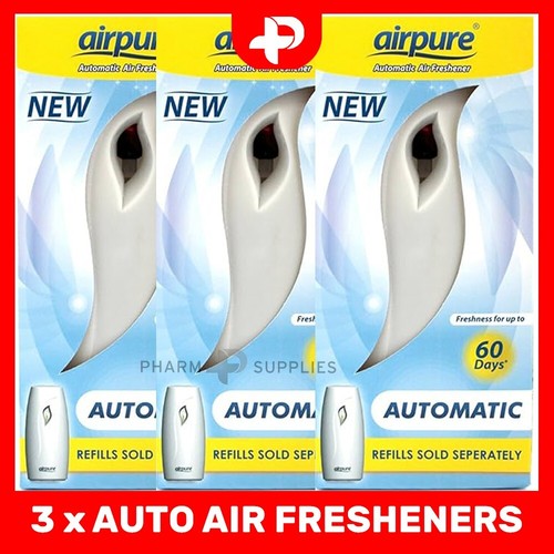 3 x Airpure Air Freshener Automatic Spray Machine Home Fragrance Like Freshmatic | eBay