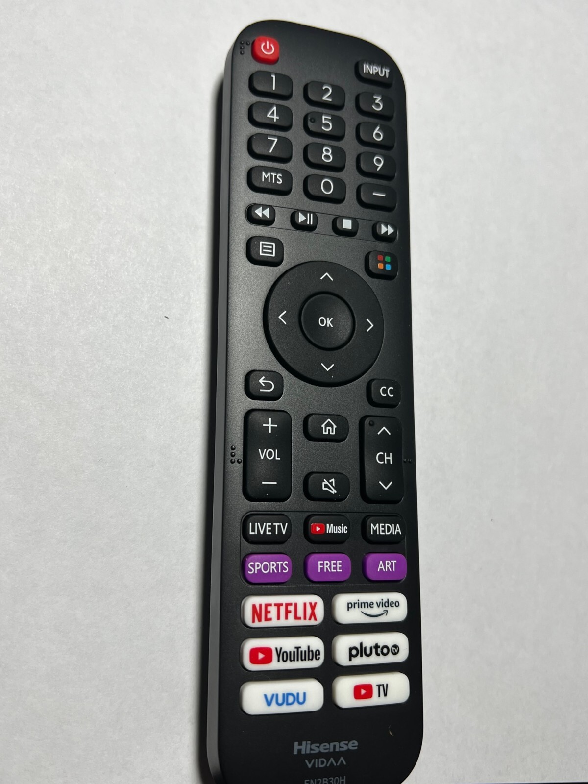 Genuine Hisense VIDAA TV Remote control EN2B30H for43A6GV,50A6GV ...