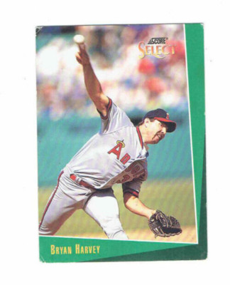 Bryan Harvey Angels RP #126 Score Select 1992 #Baseball Card | eBay