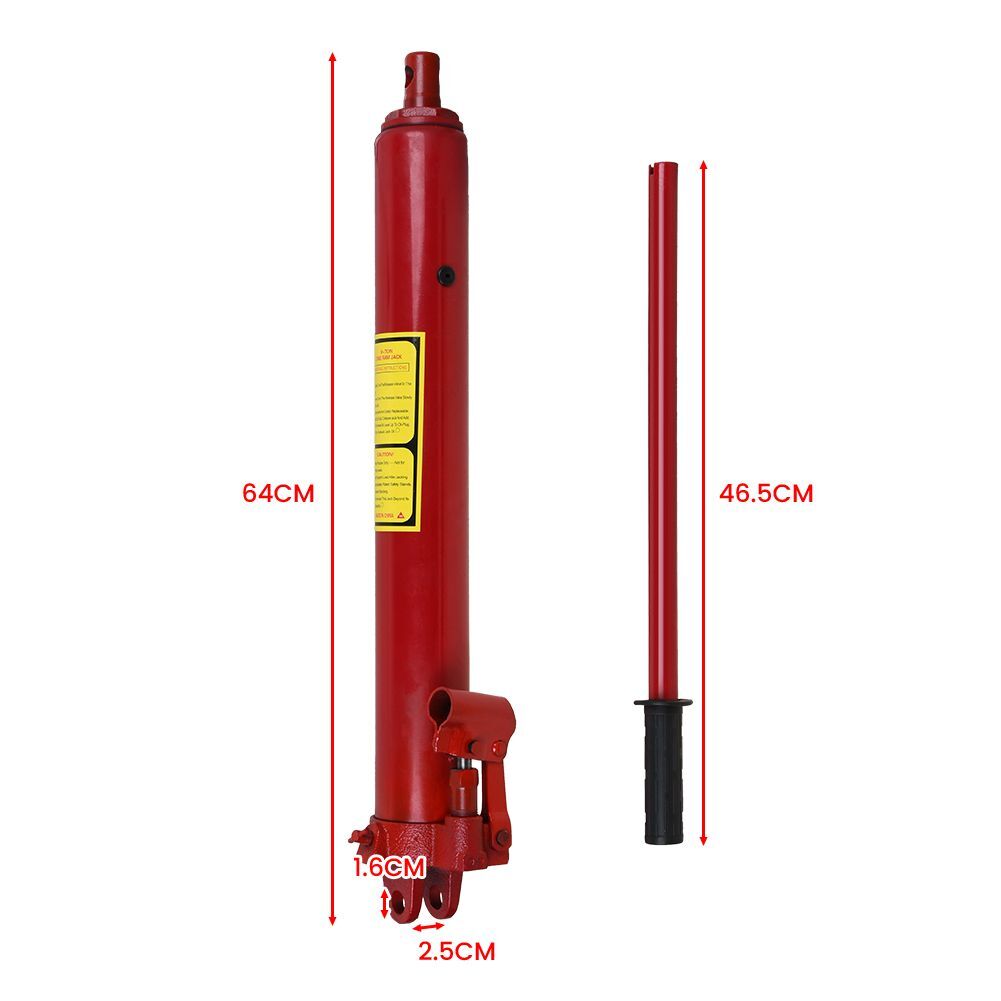 8 Ton Hydraulic Long Ram Jack Lift Jacking Shop Crane Engine Hoist ...