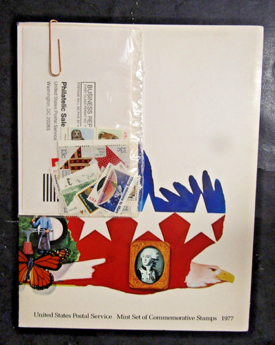 1977 USPS Mint Stamp Set Issue of Commemorative Issues MNH OG w/folio ...