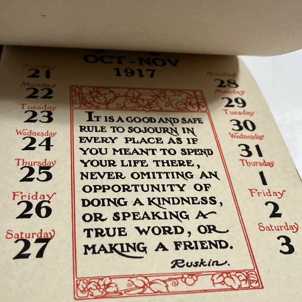 Antique Ephemera The Favorite Calendar 1916 By Dodge Publishing Co. New ...