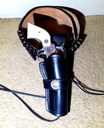 CUSTOM WESTERN HOLSTER / BELT COWBOY FAST DRAW SINGLE ACTION RUGER ...