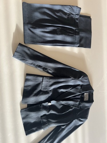 Women's Classiques Entier Size 2 Dark Navy Blue Pant Suit Set, Tailored ...