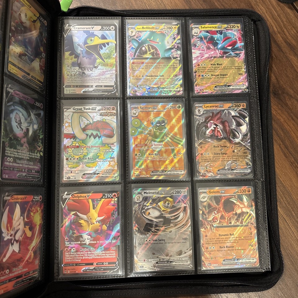 Pokemon Card Binder Collection Lot Charizard ex, Moltres ex, V And Ex ...