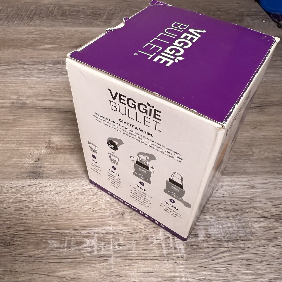 Veggie Bullet Blender Accessory 3 pc Kit VBR-U0201 Cup & Blender Base ...